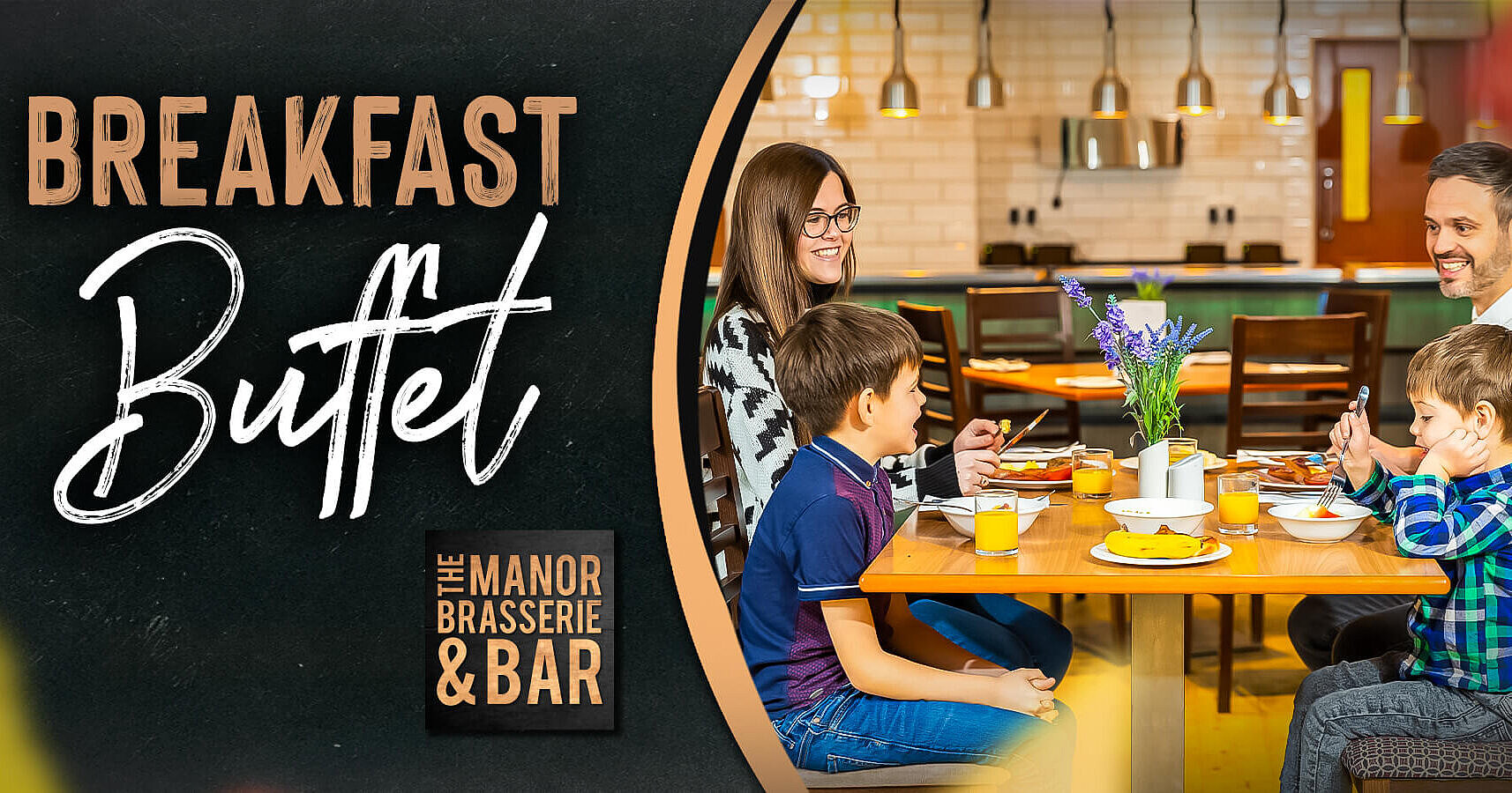 Breakfast Buffet at The Manor Bar & Brasserie | Drayton Manor