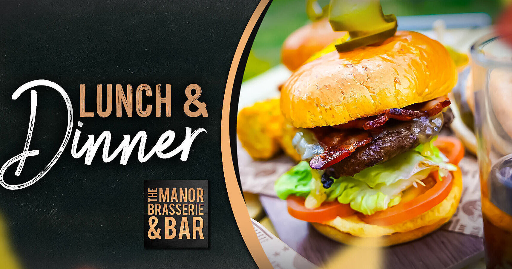 Lunch & Dinner at The Manor Bar & Brasserie | Drayton Manor